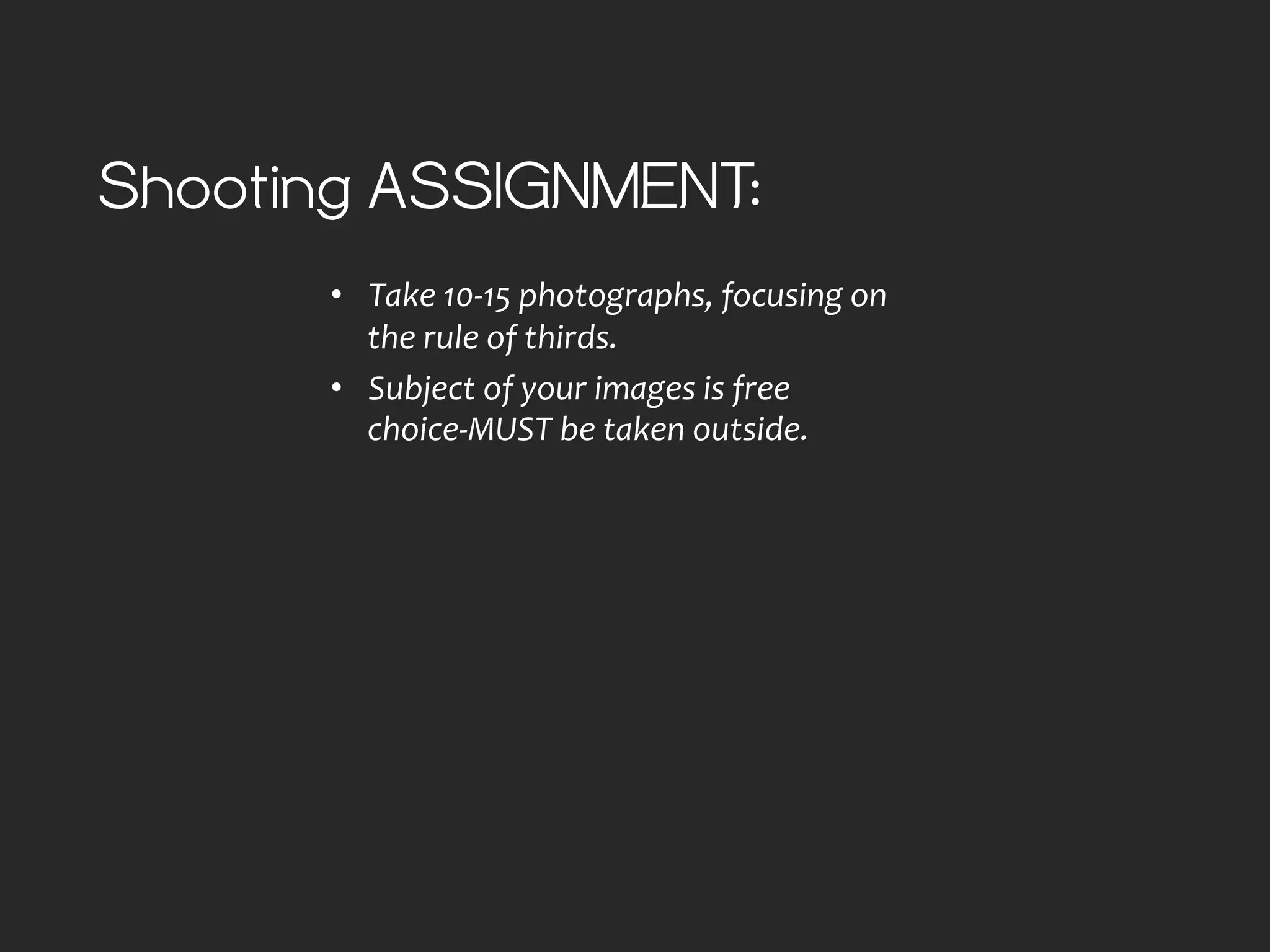 High School Photography Lesson, Rule of thirds | PDF