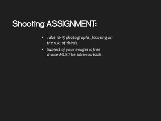 High School Photography Lesson, Rule of thirds | PDF