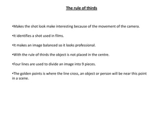 Rule of thirds 2 | PPTX | Photography | Arts and Crafts