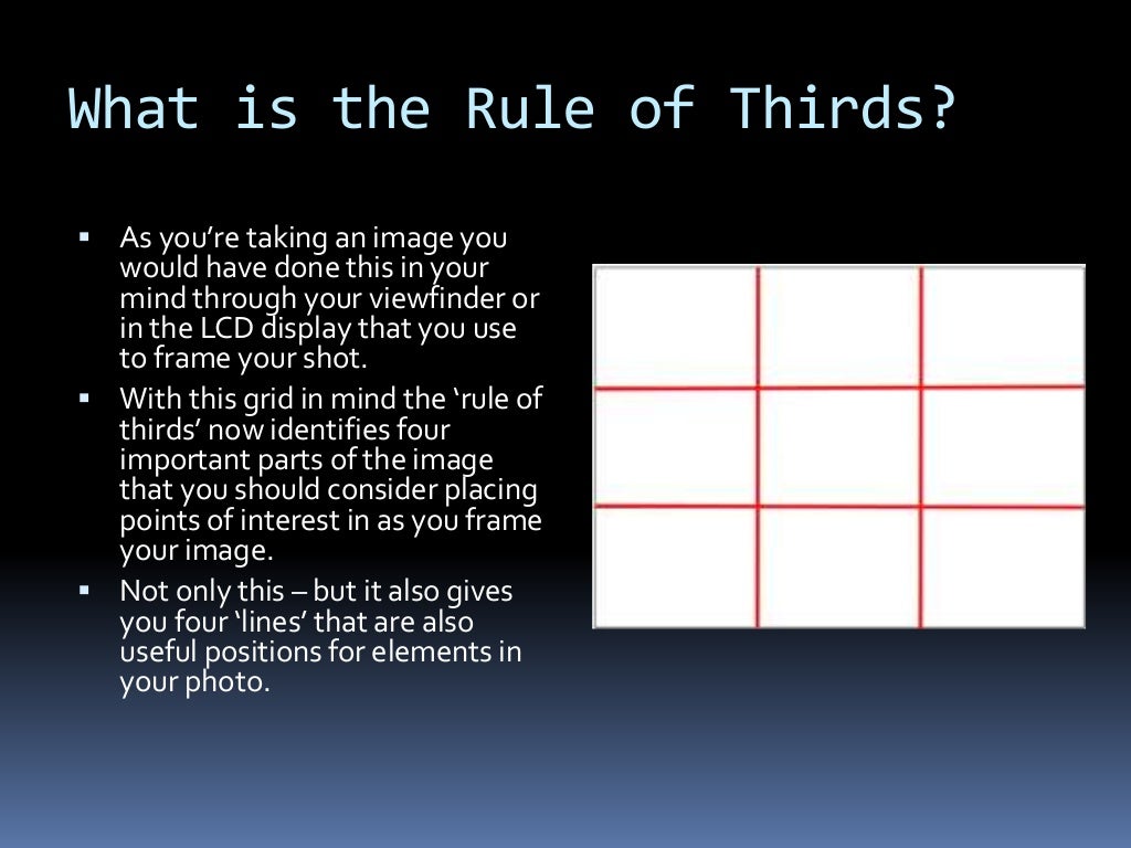 Rule of thirds power point