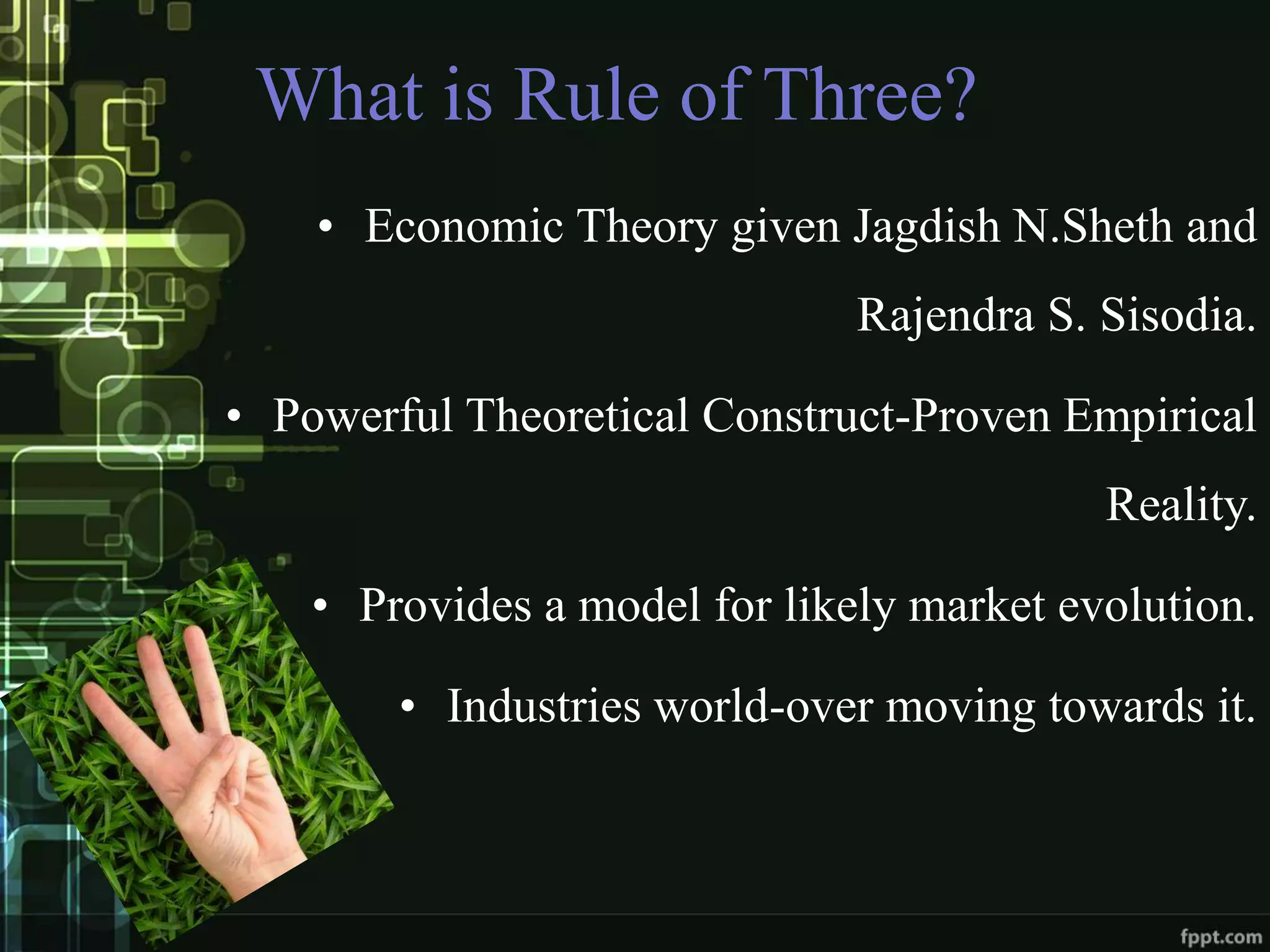 Rule of three in IT and ITES | PPT