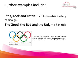 Rule of Three presentation English Literature | PPT