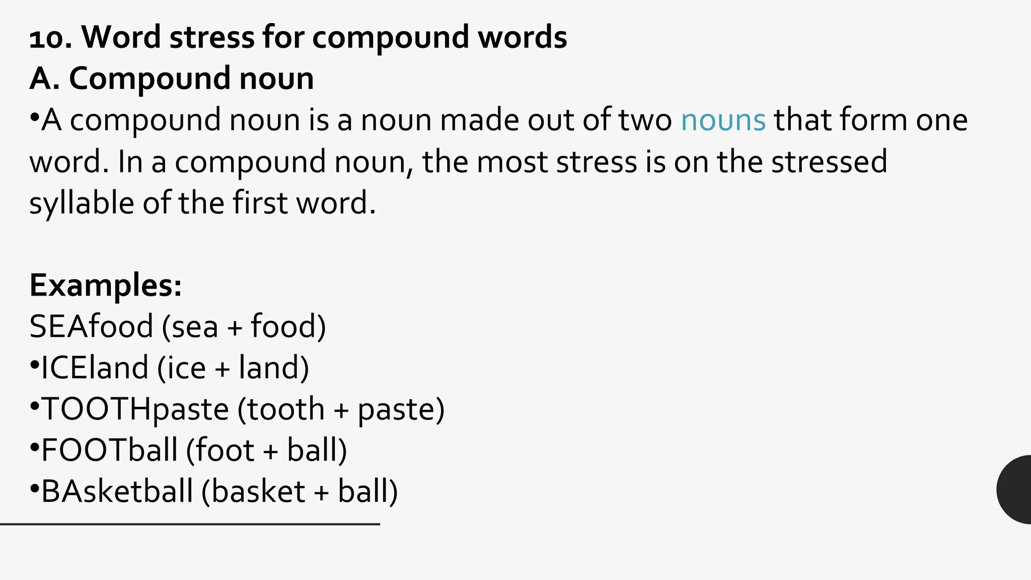 Rule of Word Stress | PPT