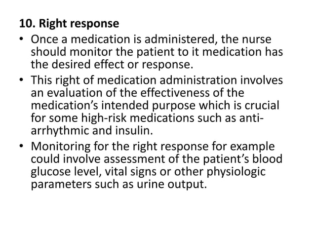 rule right of medication administration.pptx | Healthcare Industry ...