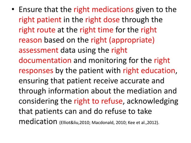 rule right of medication administration.pptx | Healthcare Industry ...