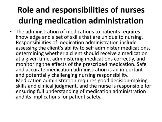 rule right of medication administration.pptx | Healthcare Industry ...