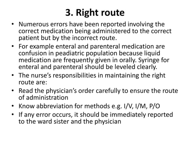 rule right of medication administration.pptx | Healthcare Industry ...