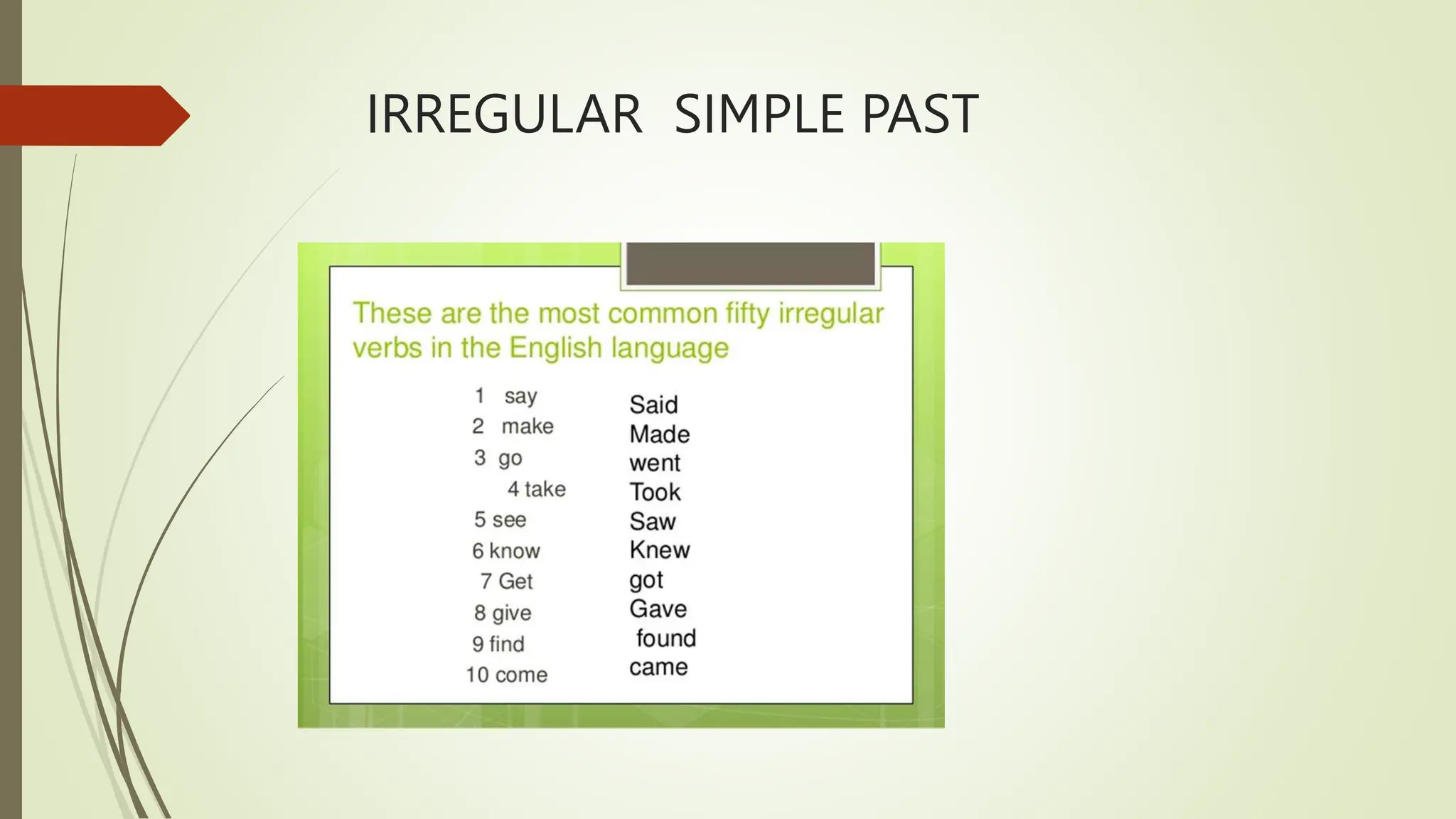 RULER PAST REGULAR II and irregular.pptx