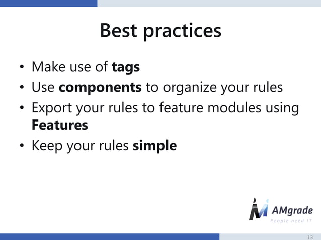Module Rules. Overview, use cases, API | PPT