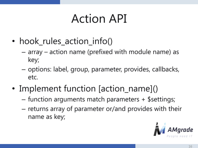 Module Rules. Overview, use cases, API | PPT
