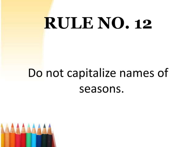 Rules In Capitalization And Punctuation | PPTX | Law