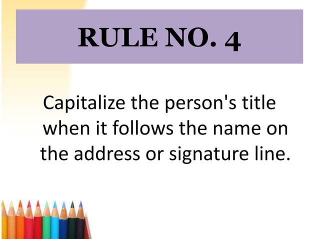 Rules In Capitalization And Punctuation | PPTX | Law