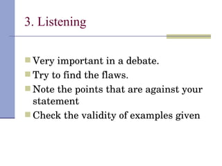 Rules Of A Debate | PPT