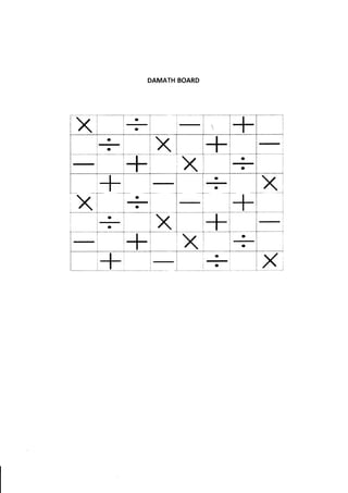 General Rules-of-Damath for Primary and Intermediate | PDF