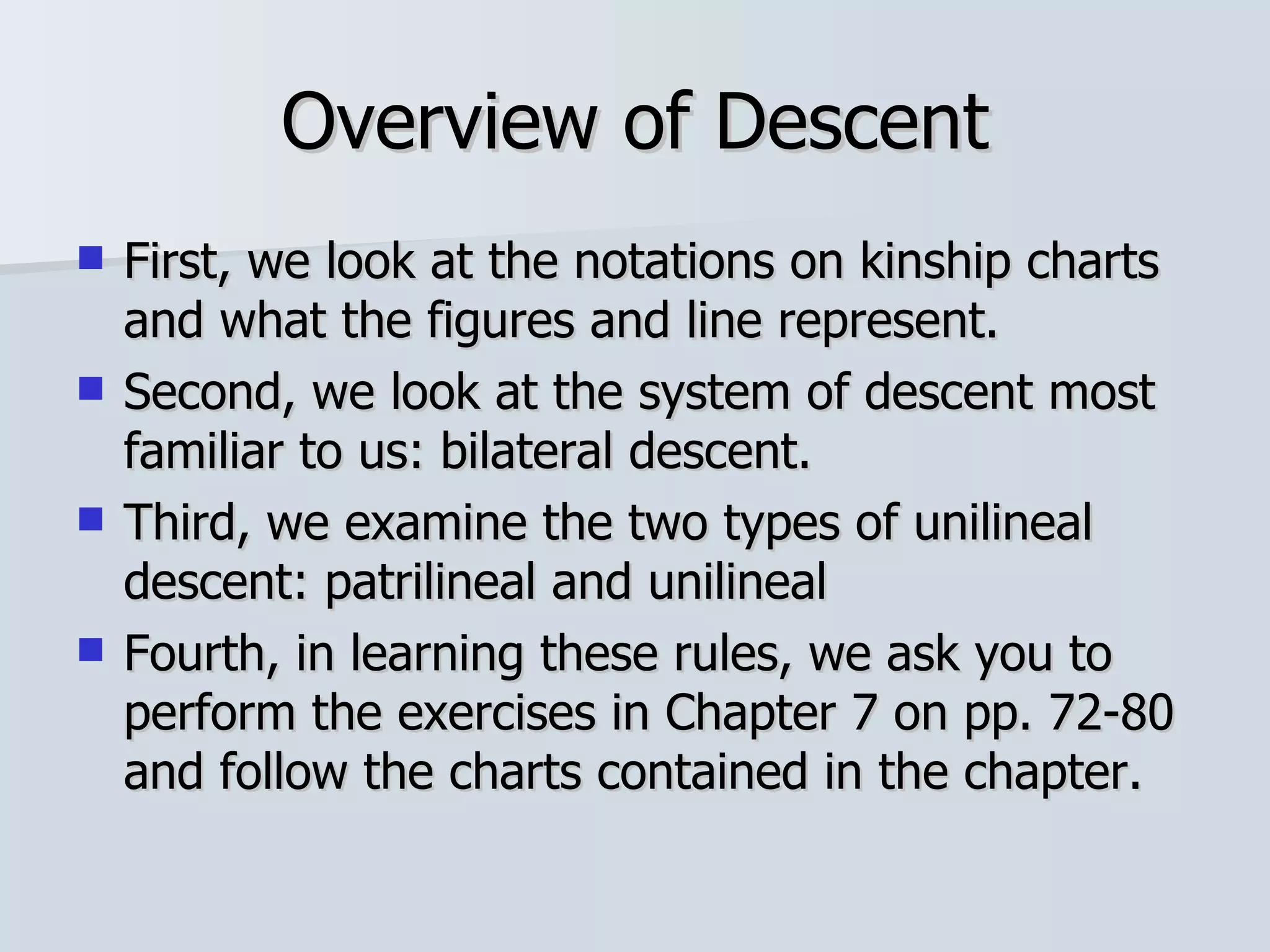 Rules of Descent: How Kin are Reckoned | PPT