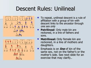 Rules of Descent: How Kin are Reckoned | PPT