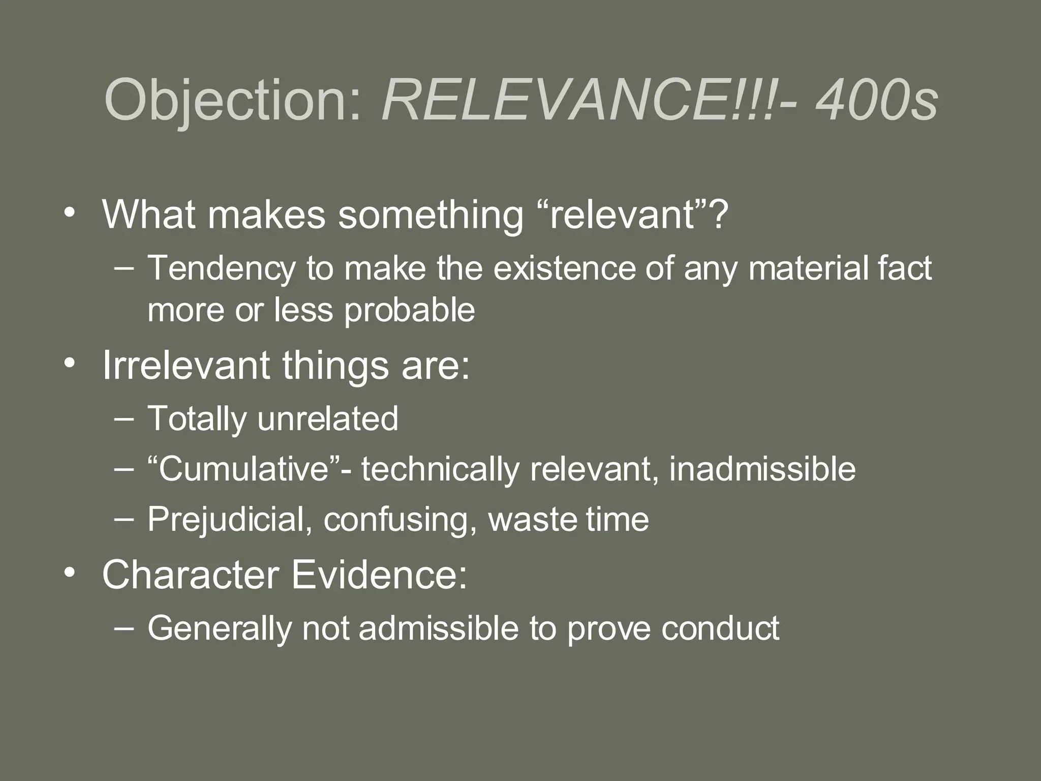 Rules Of Evidence | PPT
