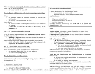 RULES OF EVIDENCE, INCLUDED EXAMPLES AND DEFINITION | PDF
