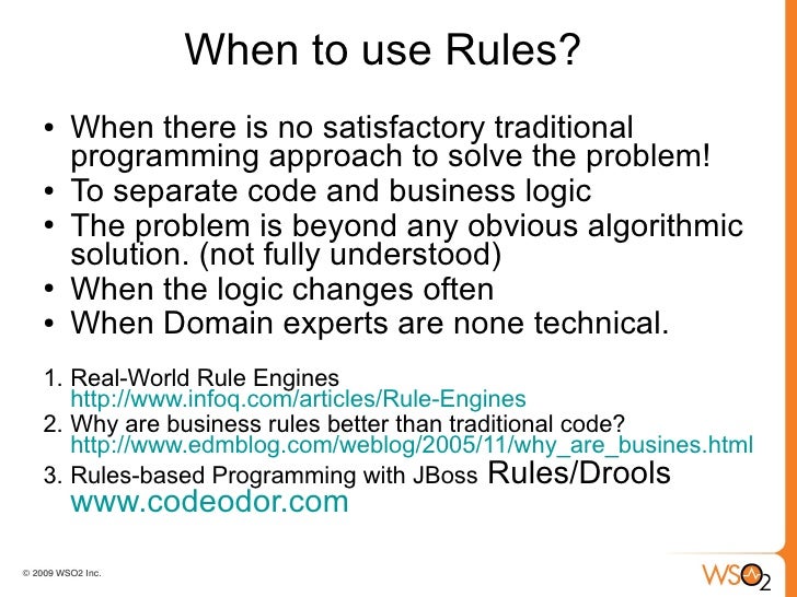 Rules Programming Tutorial
