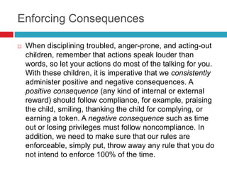 Enforcing Rules and Consequences in the Classroom | PPTX