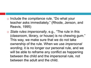 Enforcing Rules and Consequences in the Classroom | PPTX
