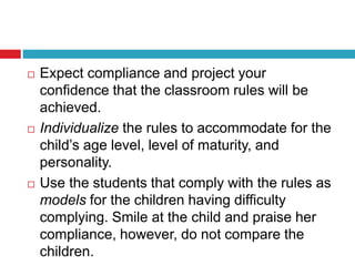 Enforcing Rules and Consequences in the Classroom | PPTX