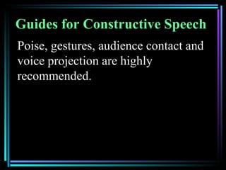 Rules and Guidelines on Debate Competition | PPT