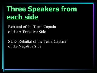 Rules and Guidelines on Debate Competition | PPT