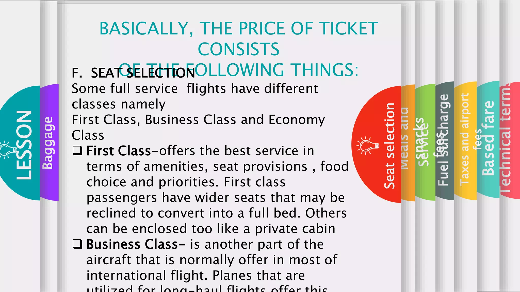 Rules and principle of ticket calculation | PPTX