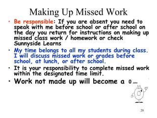 Rules and procedures for science class 2012 2013 spring | PPT