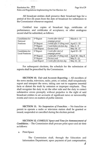 Rules and regulation fair campaign act | PDF