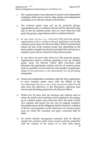Rules and regulation fair campaign act | PDF