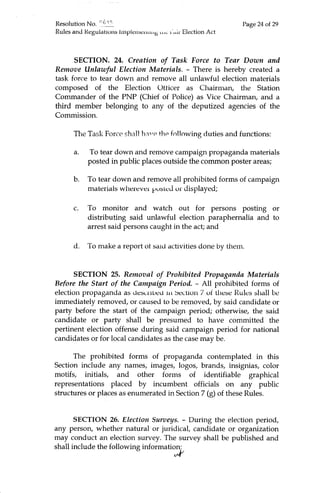 Rules and regulation fair campaign act | PDF