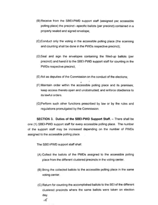Rules and regulation for voting pw ds | PDF