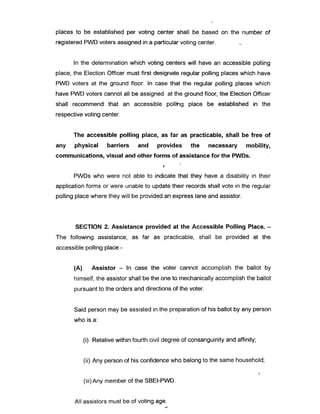 Rules and regulation for voting pw ds | PDF