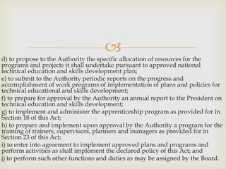 Rules and regulations implementing the tesda act powerpoint | PPTX