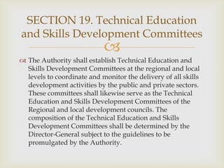 Rules and regulations implementing the tesda act powerpoint | PPTX