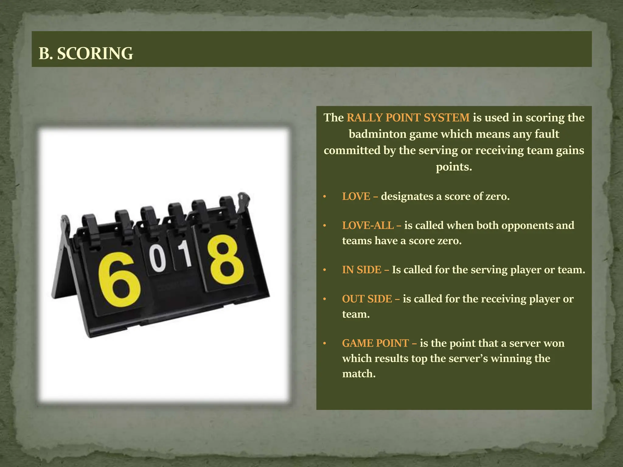 RULES AND REGULATIONS IN BADMINTON.pptx
