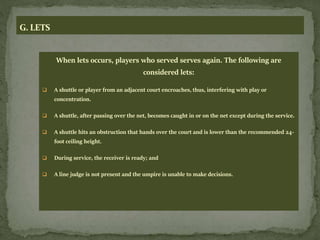 RULES AND REGULATIONS IN BADMINTON.pptx