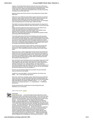 Rules contra (2 surat mabes polri soal fiducia saling bertentangan) | PDF