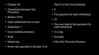 Rule (section) 231 a of income tax ordinance 2001 | PPTX
