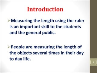A study on primary grade students’ errors when using rulers | PPT
