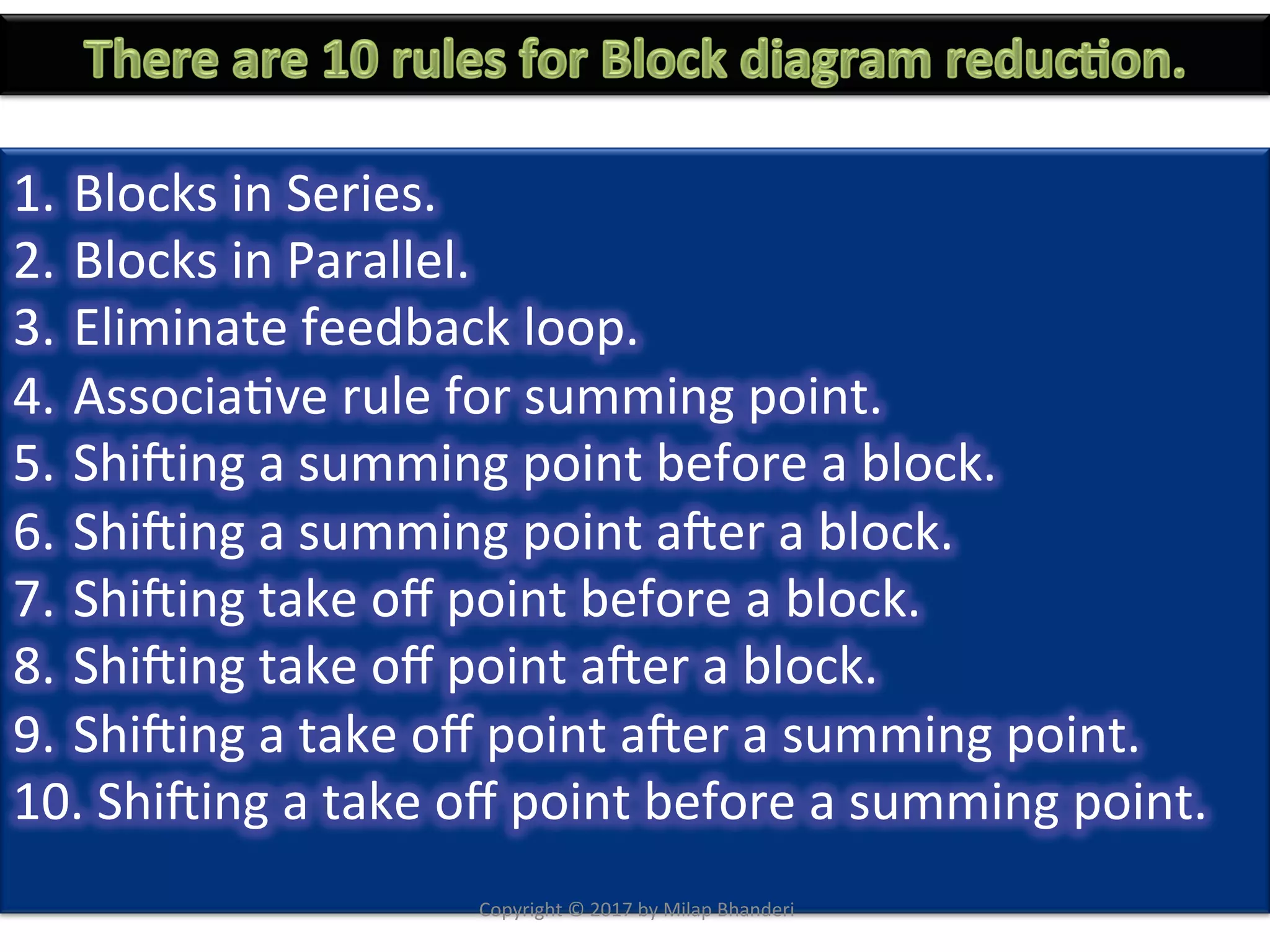 Rules for Block Diagram Reduction - Digital Electronics | PDF