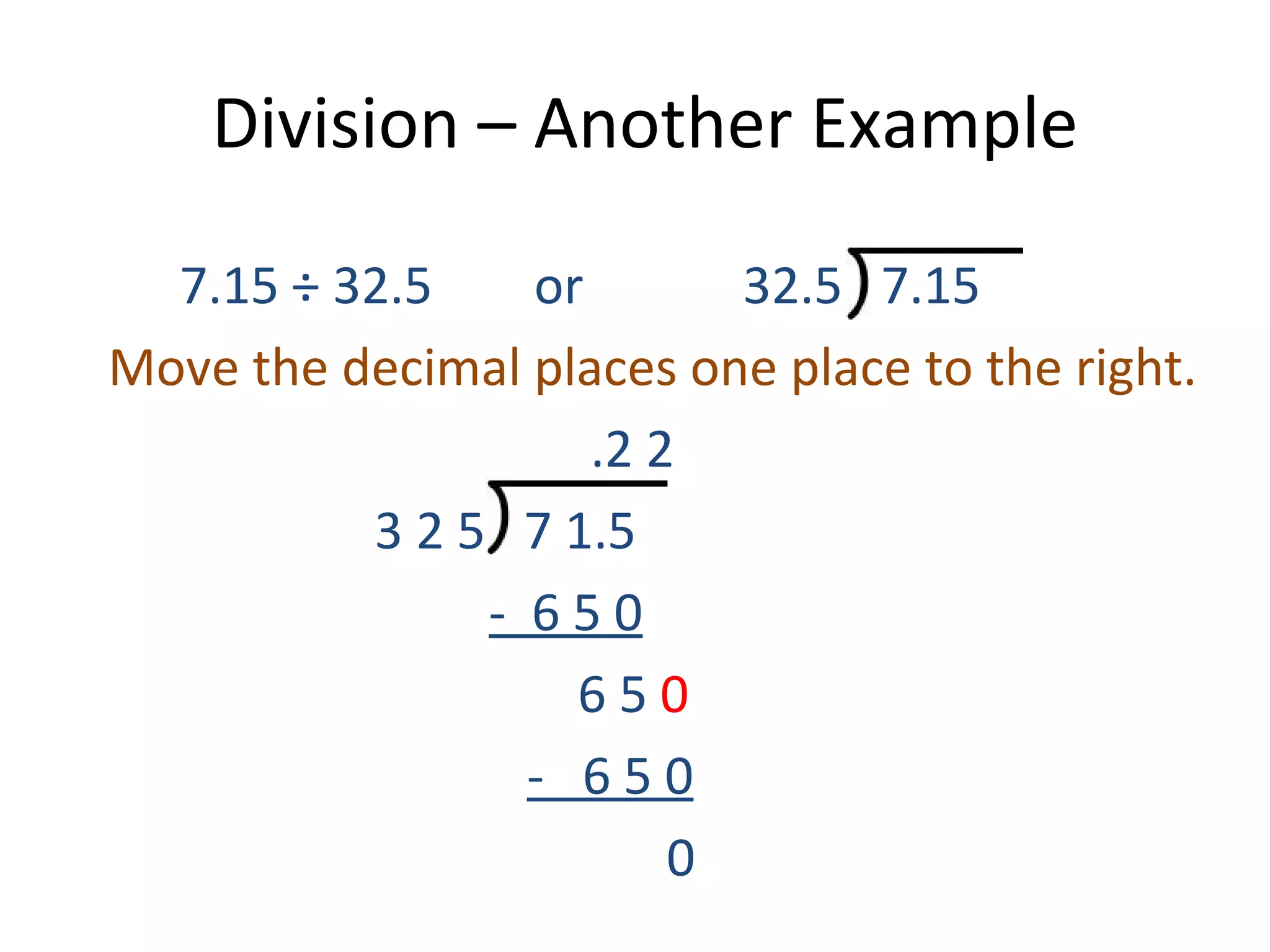 Rules for decimals | PPT