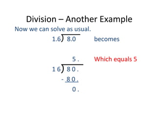 Rules for decimals | PPT
