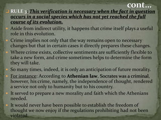 Rules for Distinguishing between Normal and Pathological social facts ...