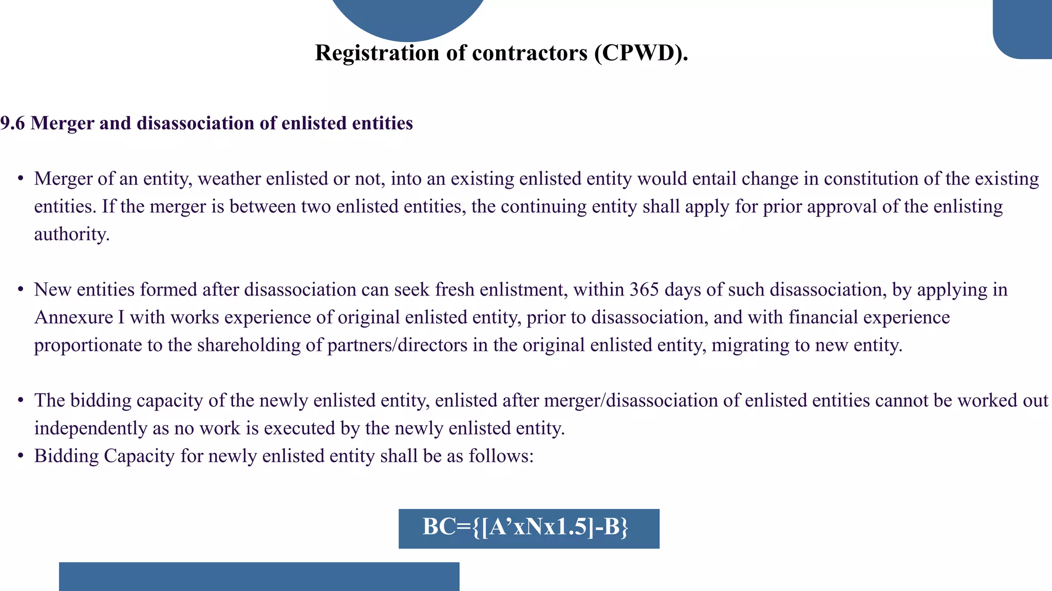 Rules for Enlistment of Contractors in CPWD, 2023-1.pptx
