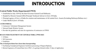 Rules for Enlistment of Contractors in CPWD, 2023-1.pptx