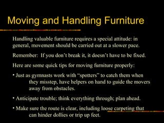 Rules for Handling Objects | PPT