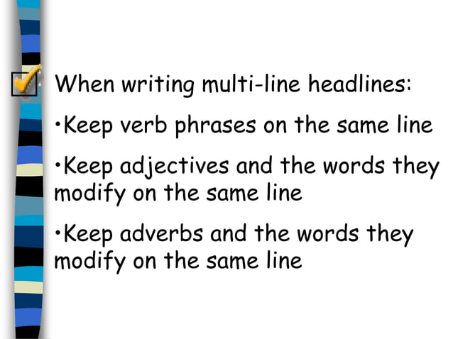 headline writing | PPT